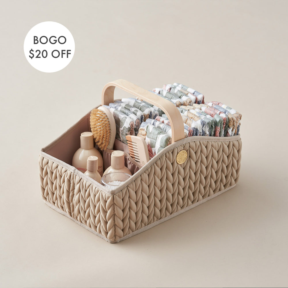 HAPP Brand Diaper Caddy - Beige
